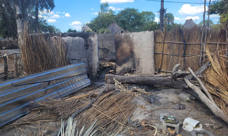 Pensioner left homeless after fire destroys house - The Namibian